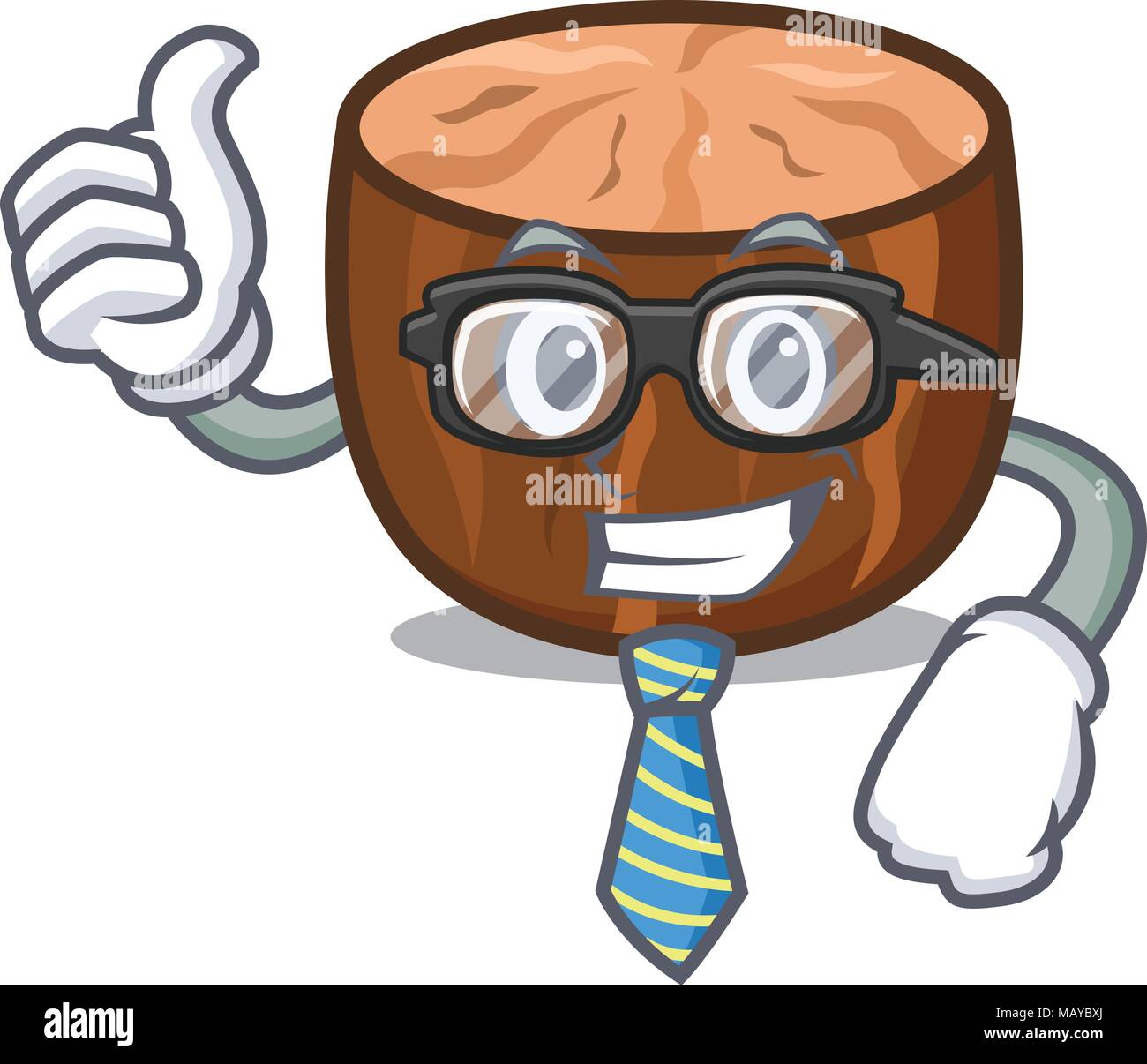 Businessman nutmeg character cartoon style Stock Vector Image & Art - Alamy