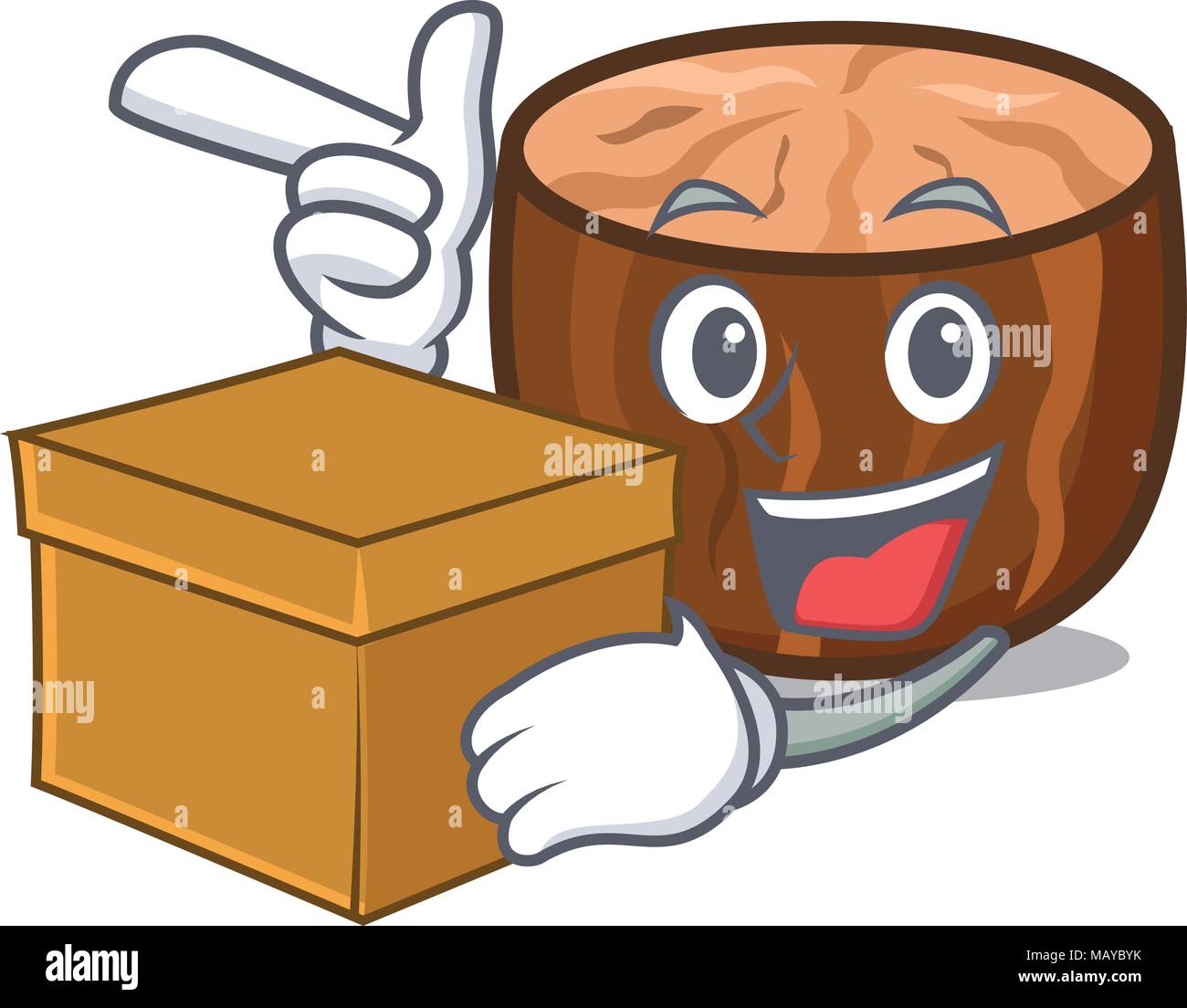 Box nutmeg character cartoon style Stock Vector Image & Art - Alamy