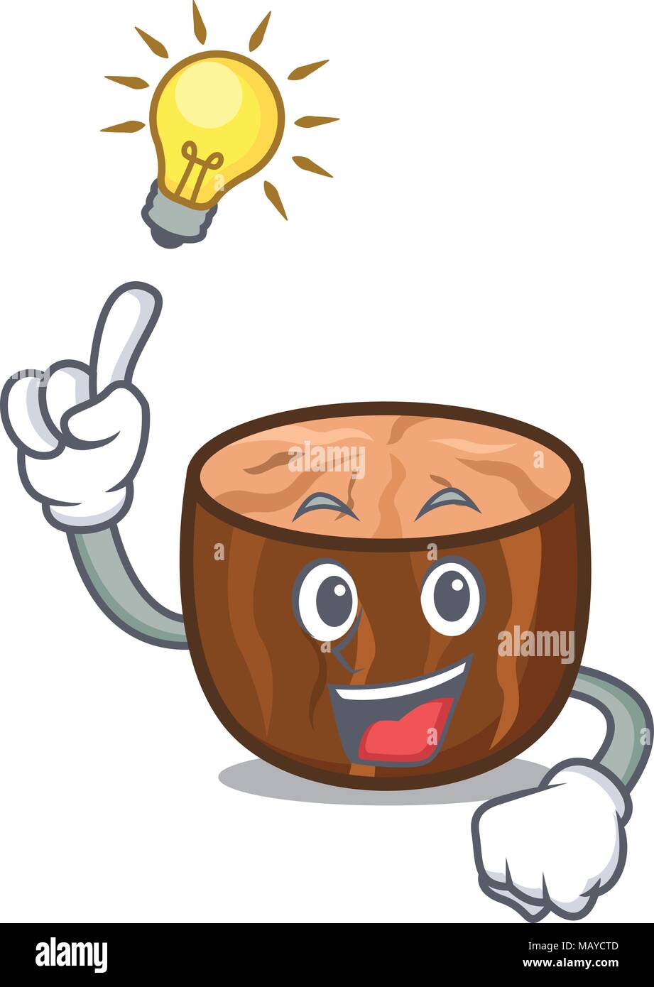 Idea nutmeg mascot cartoon style Stock Vector Image & Art - Alamy