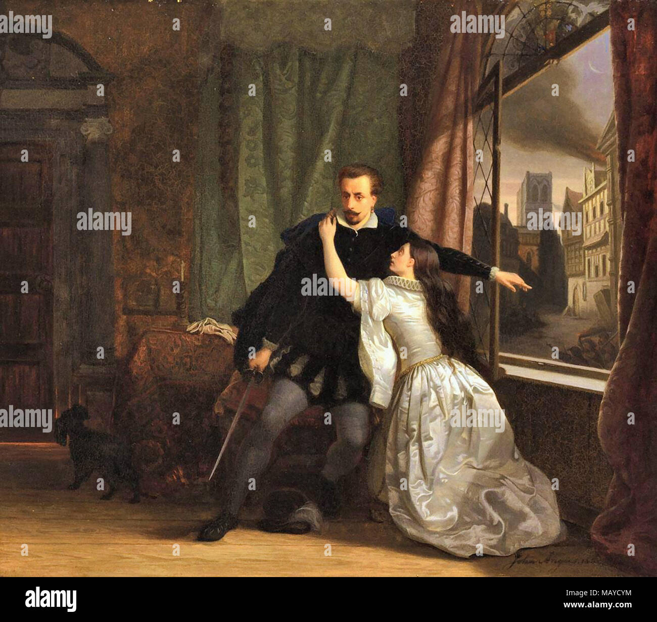 Angus John - Historische Scene Stock Photo - Alamy