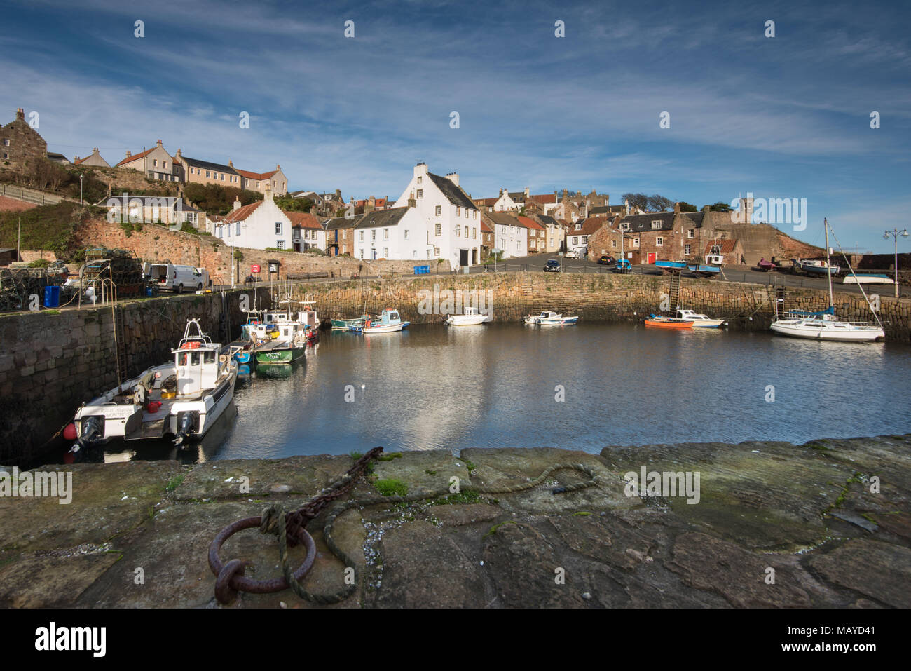 Crail harbour, Fife,Scotland, UK Stock Photo - Alamy