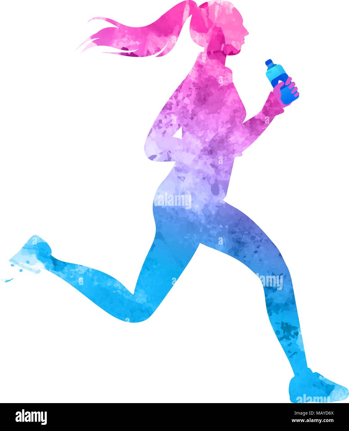 Female Runner Vector