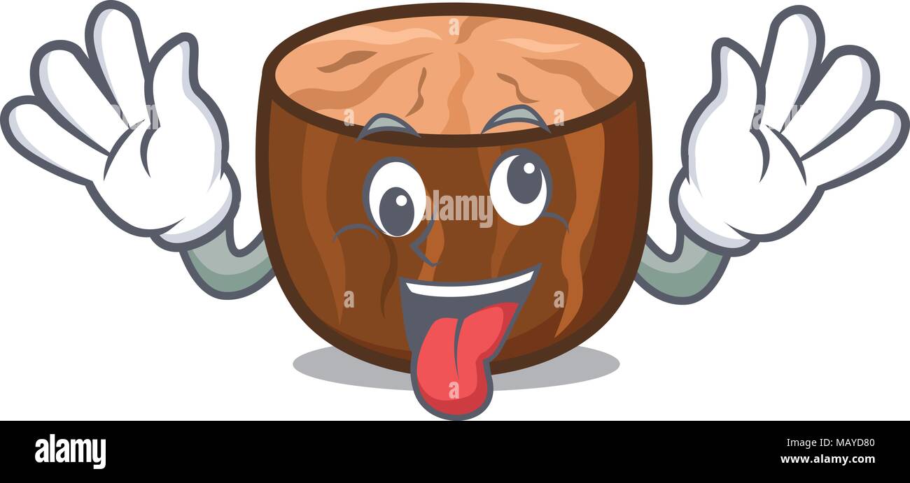 Crazy nutmeg mascot cartoon style Stock Vector Image & Art - Alamy