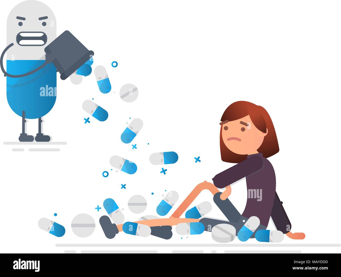 Sick Person Cartoon High Resolution Stock Photography and Images - Alamy