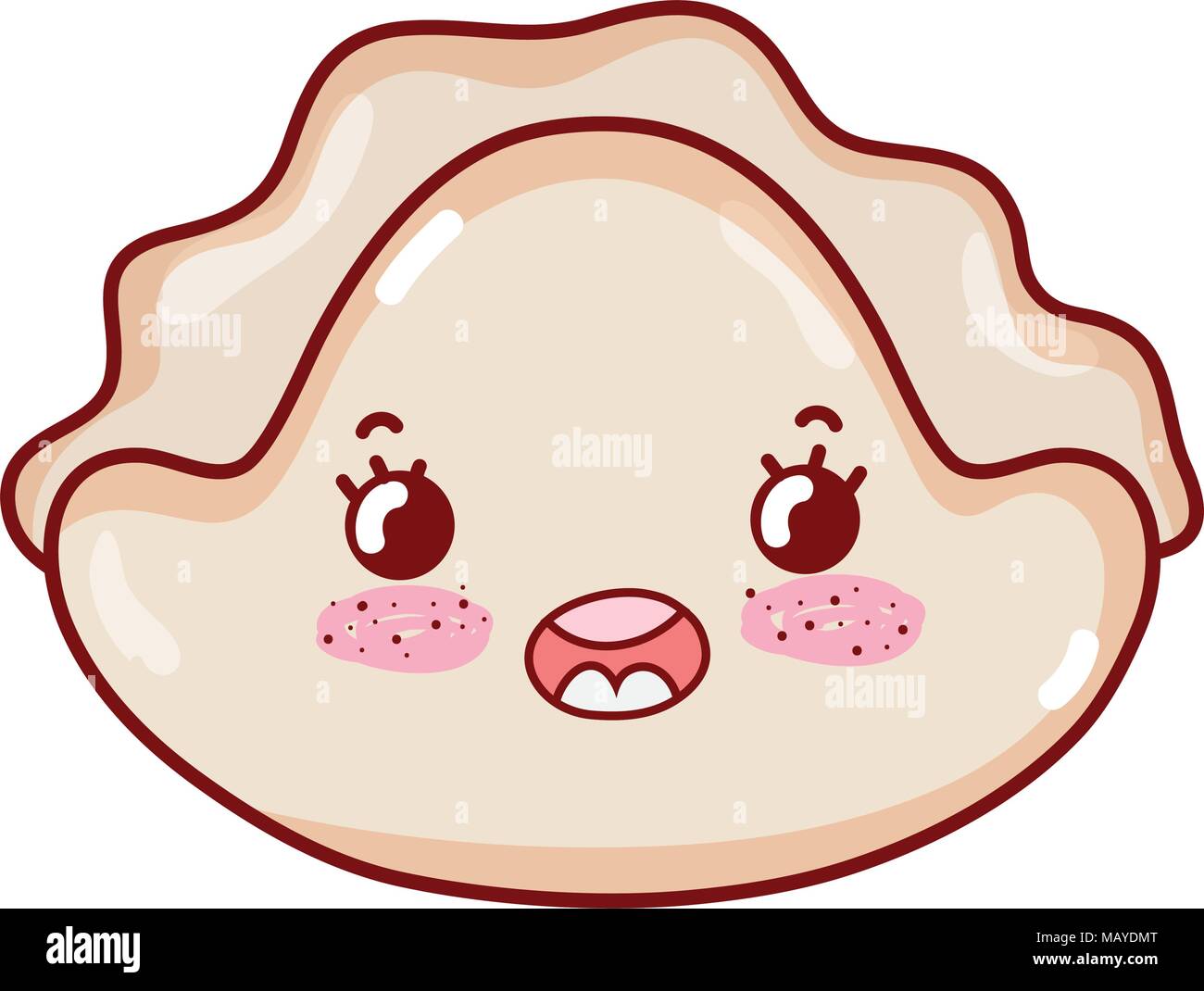 kawaii surprised nikuman japanese food Stock Vector Image & Art - Alamy