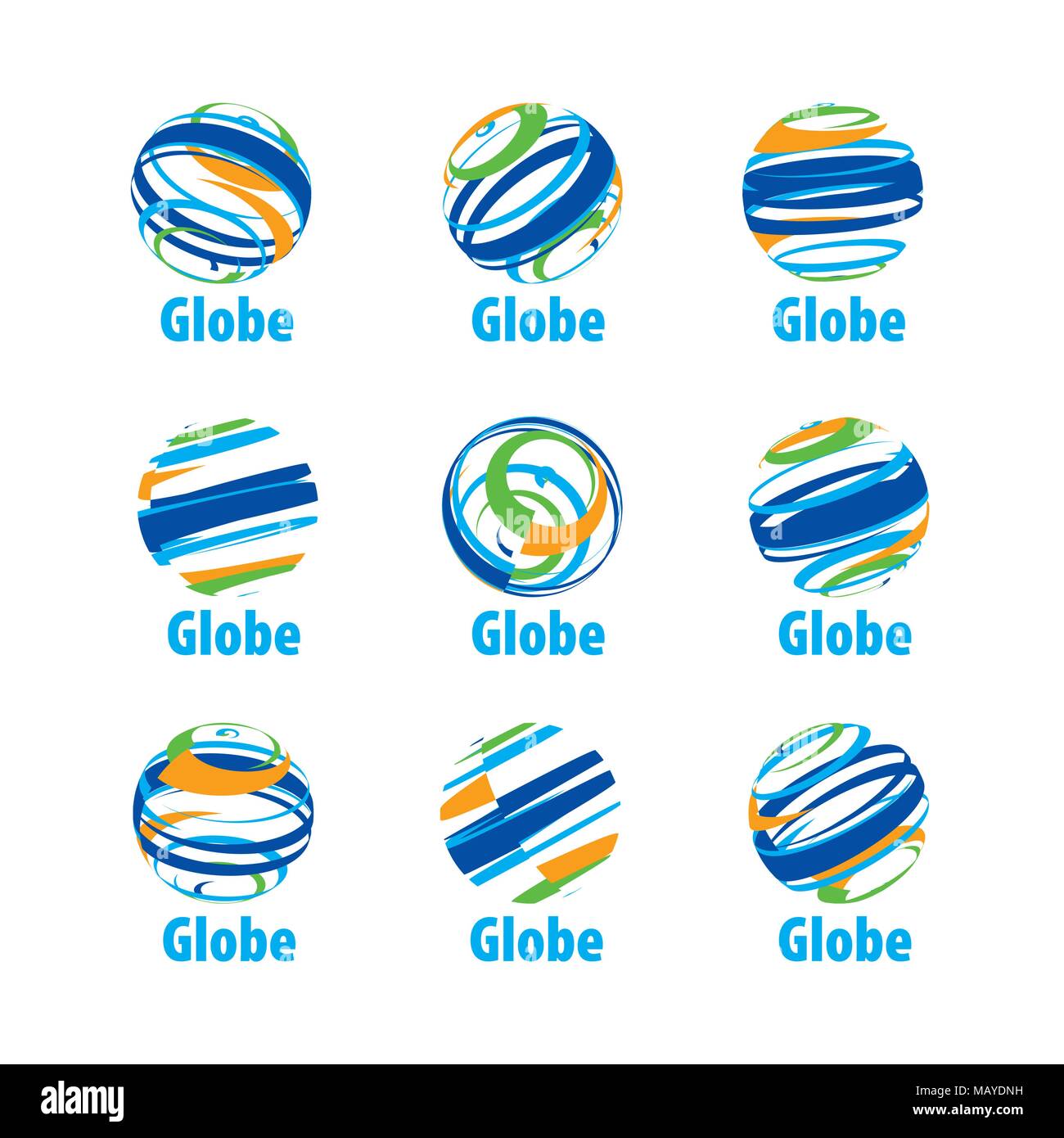 vector logo globe Stock Vector Image & Art - Alamy