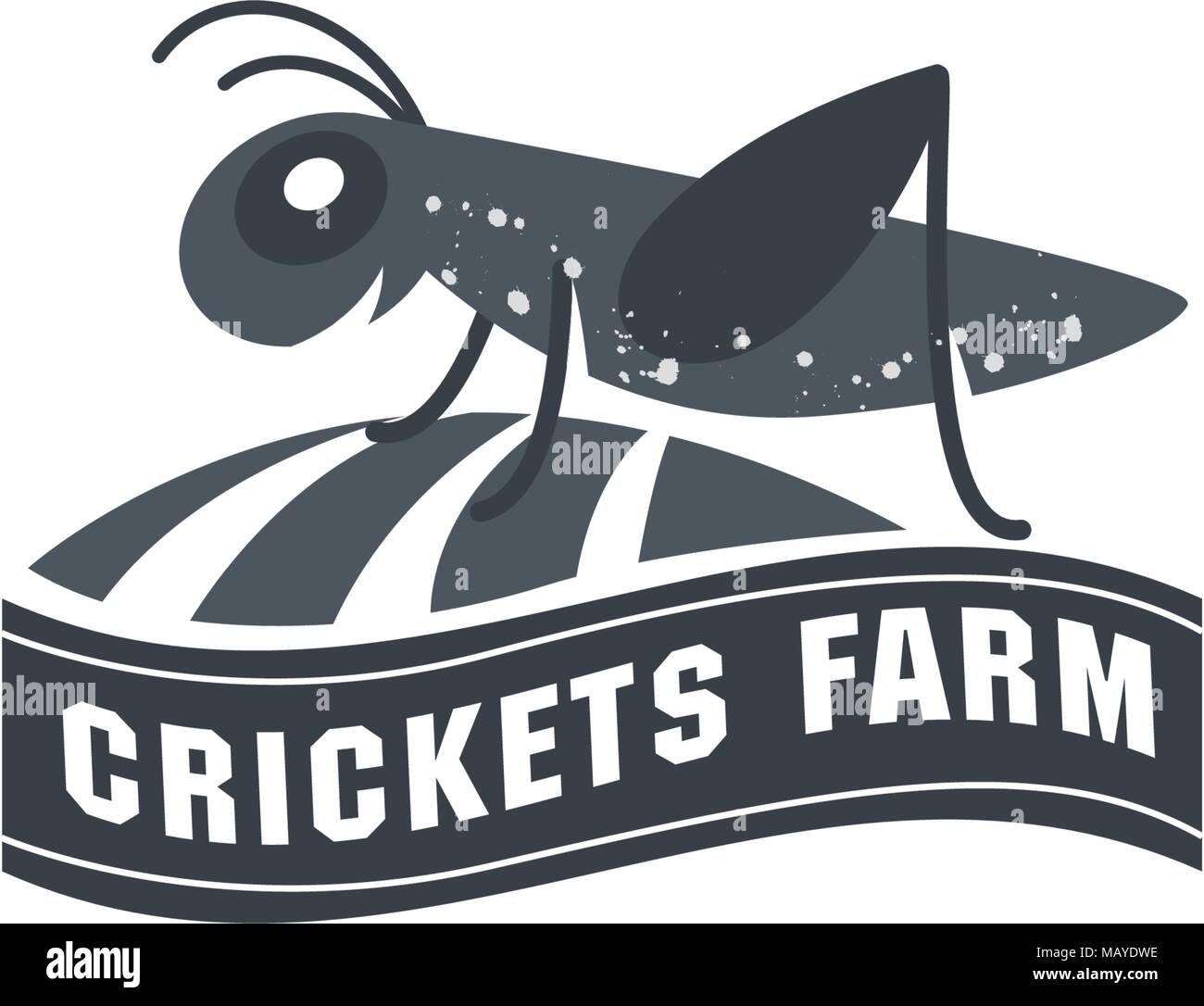 Vector grasshopper logo. Brand logo in the shape of a grasshopper Stock ...