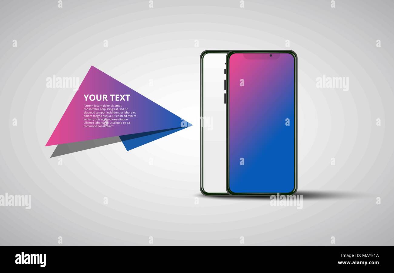 Mobile phone mockup. Vector illustration Stock Vector Image & Art - Alamy