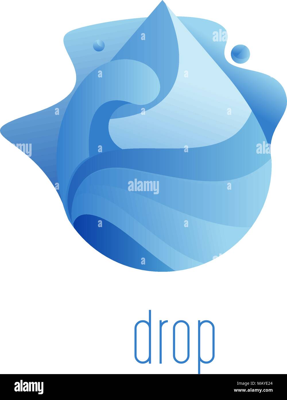 Water Modern Simple Design Concept. Isolated Stock Vector Image & Art ...