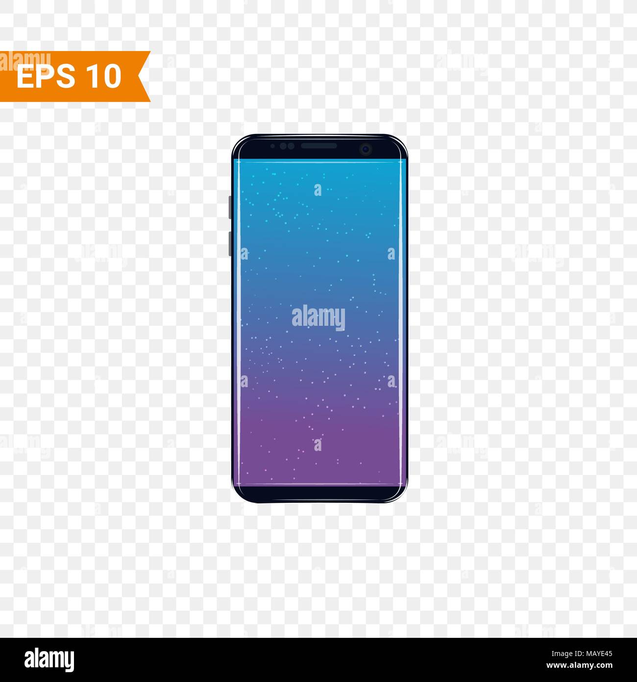 Smartphone banner. Minimalistic vector flat illustration of mobile ...