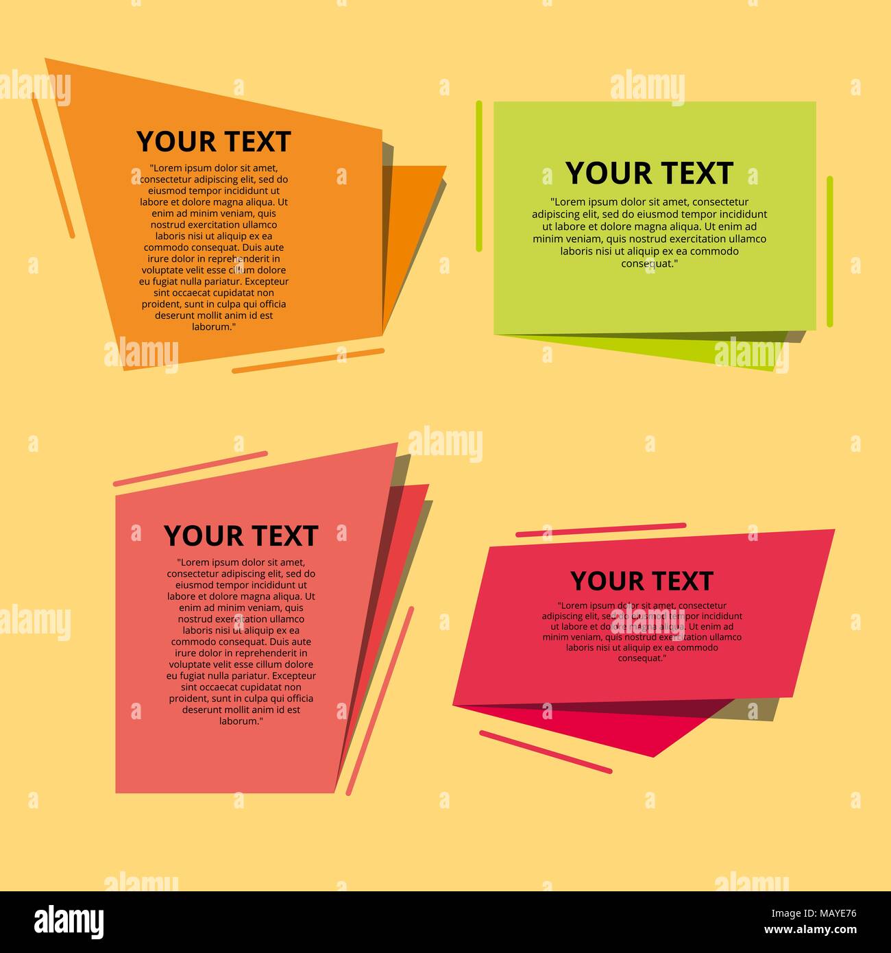 Style text templates speed origami for banner Vector abstract geometric ...