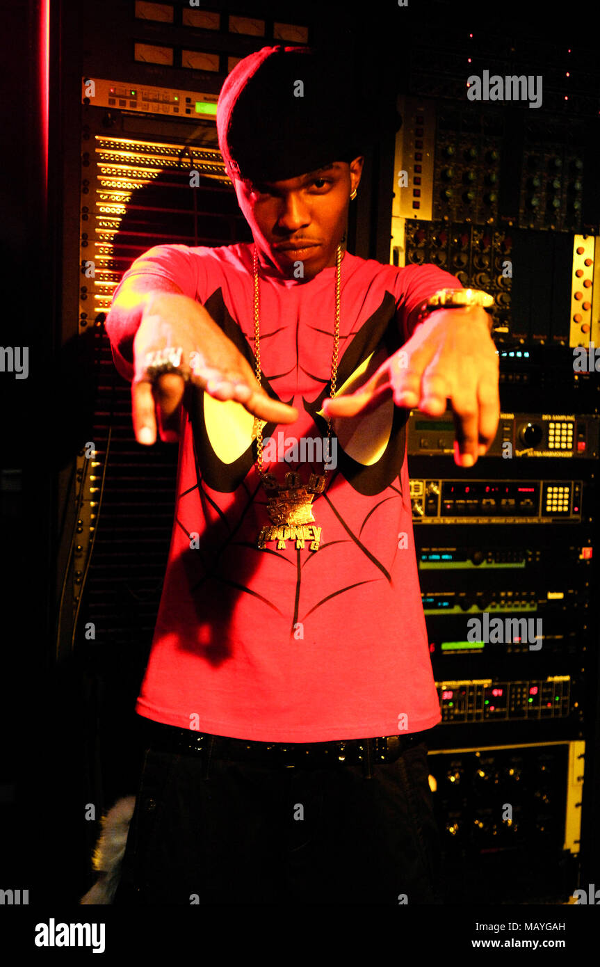 JBar at a recording studio on February 17, 2010 in Los Angeles ...