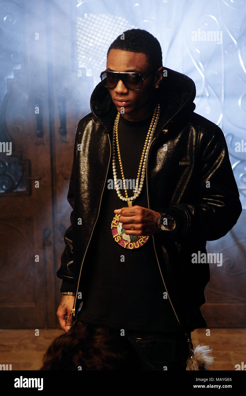Rapper Deandre Way aka Soulja Boy on set at Soulja Boy Tell 'Em and ...