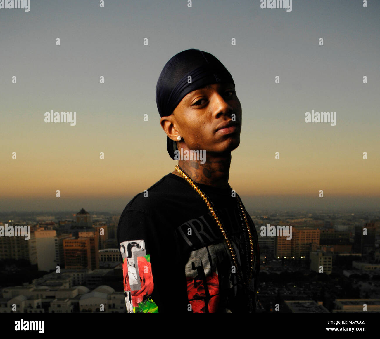 Deandre Way aka Soulja Boy portrait on October 15, 2009 in Los Angeles ...