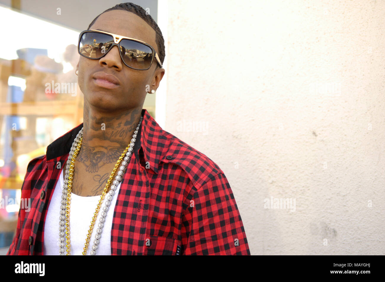 Deandre Way aka Soulja Boy Tell 'Em portrait at Kat Von D High Voltage ...