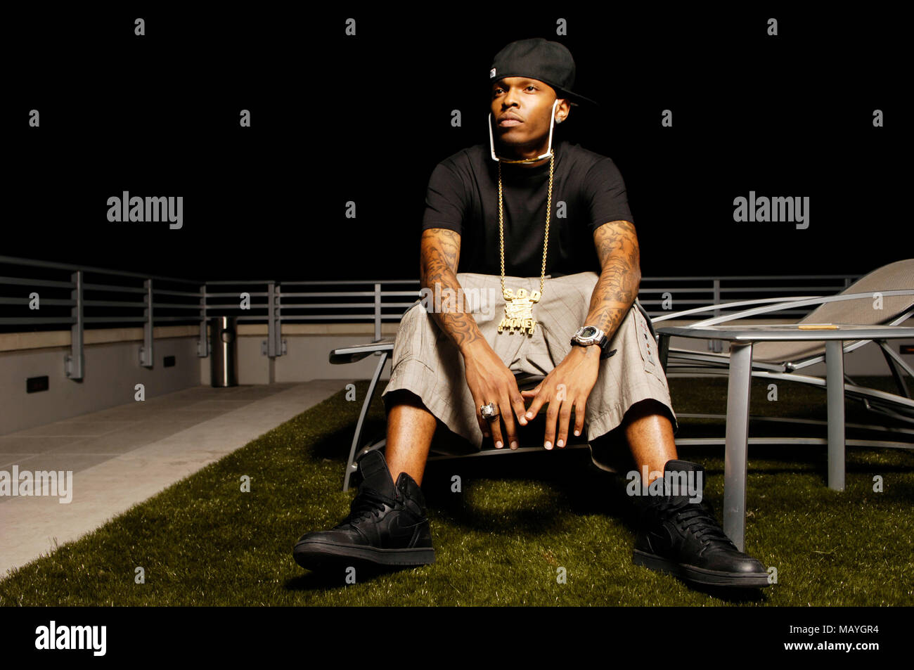 JBar portrait on September 25, 2009 in Los Angeles, California Stock ...