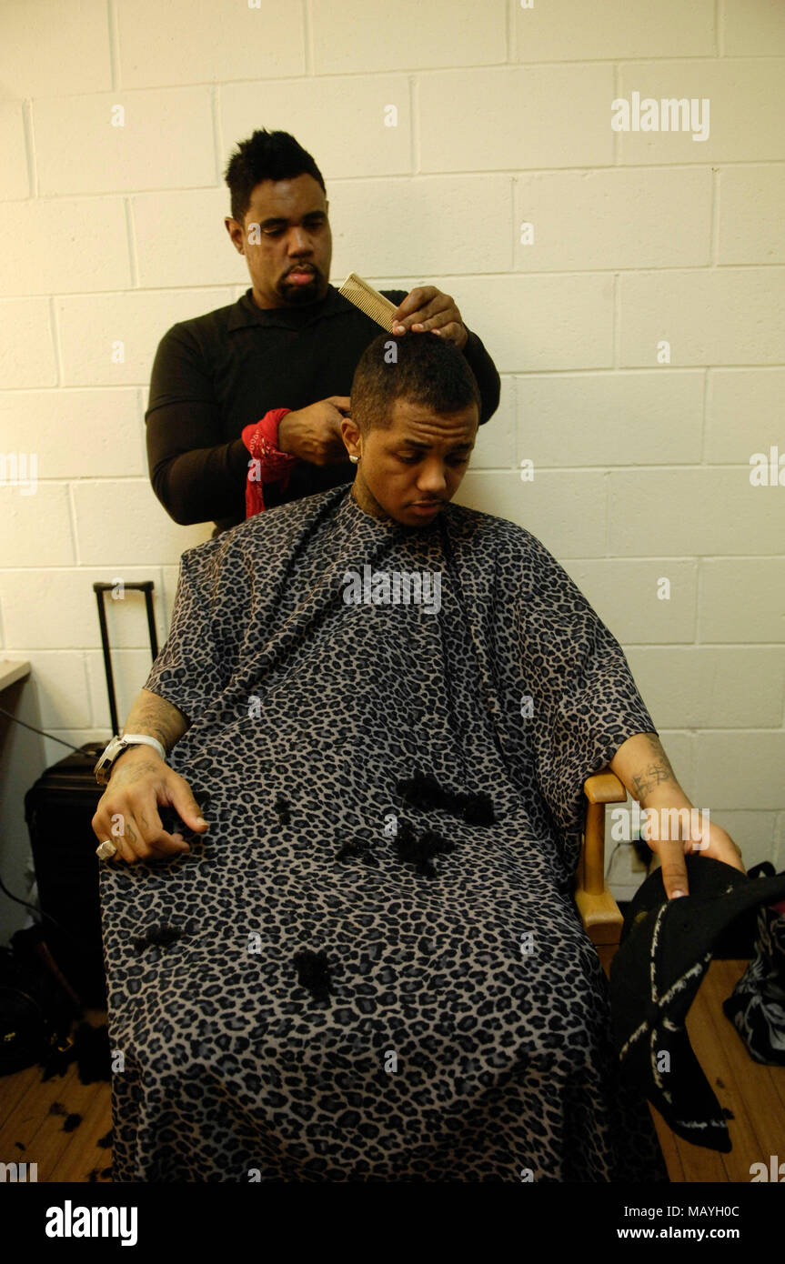 Rapper Arab on set for Soulja Boy Tell 'Em music video on February 11 ...