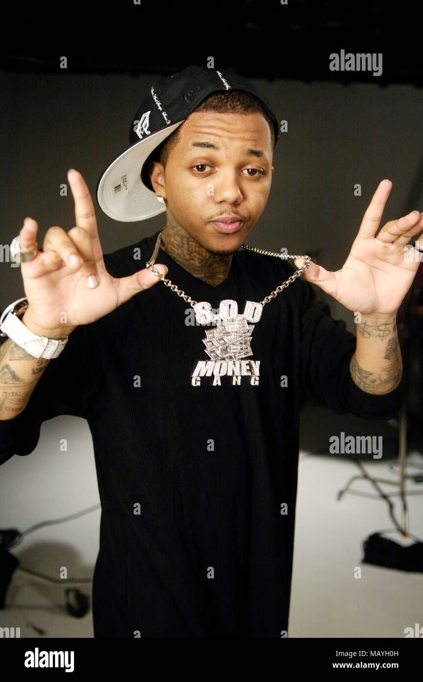 Rapper Arab on set for Soulja Boy Tell 'Em music video on February 11 ...