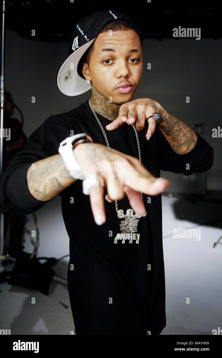 Rapper Arab on set for Soulja Boy Tell 'Em music video on February 11 ...