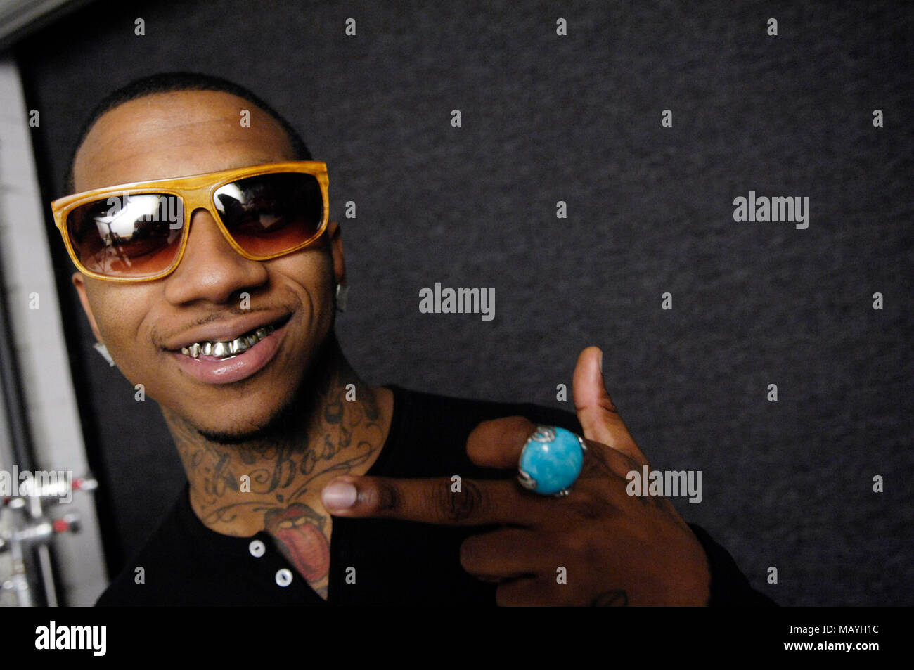 Rapper Lil B the Based God on set for Soulja Boy Tell 'Em music video ...