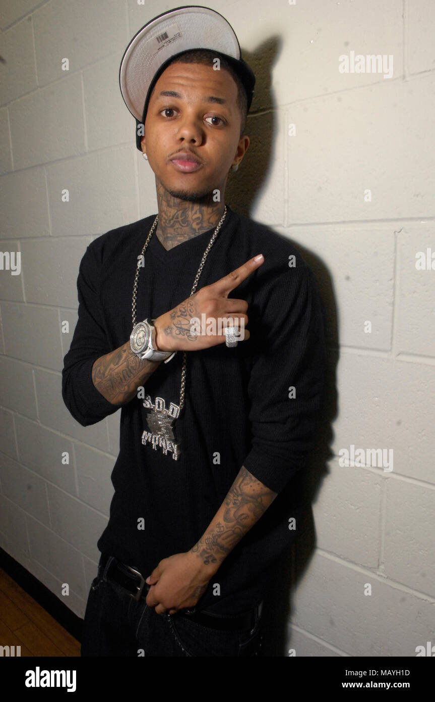 Rapper Arab on set for Soulja Boy Tell 'Em music video on February 11 ...