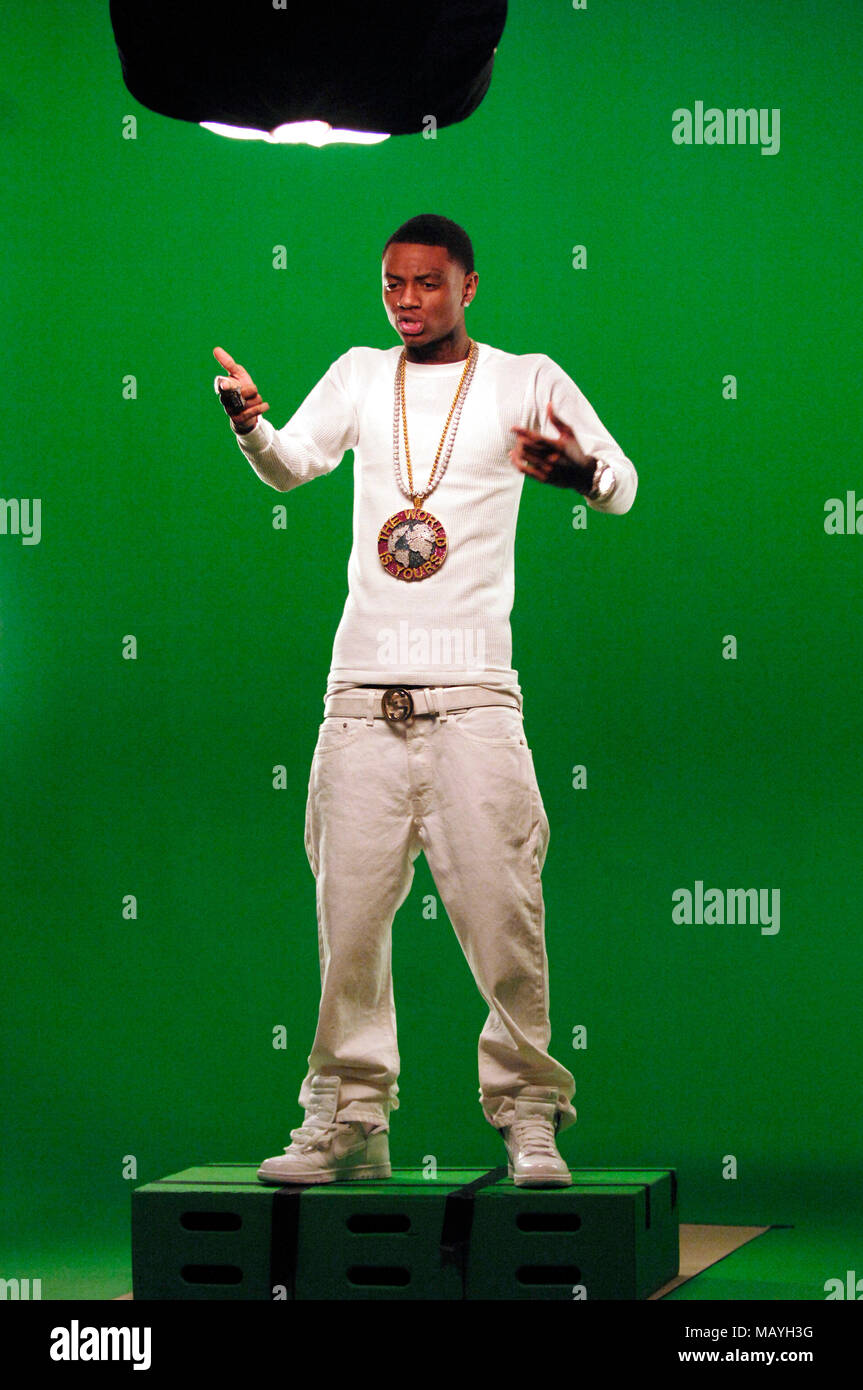 Rapper Deandre Way aka Soulja Boy on set for Soulja Boy Tell 'Em "2 ...