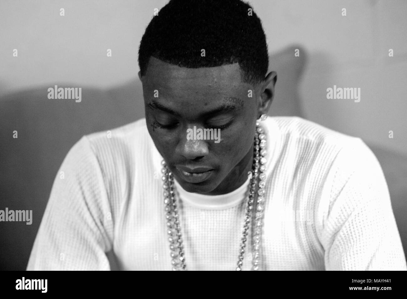 Rapper Deandre Way aka Soulja Boy on set for Soulja Boy Tell 'Em music ...