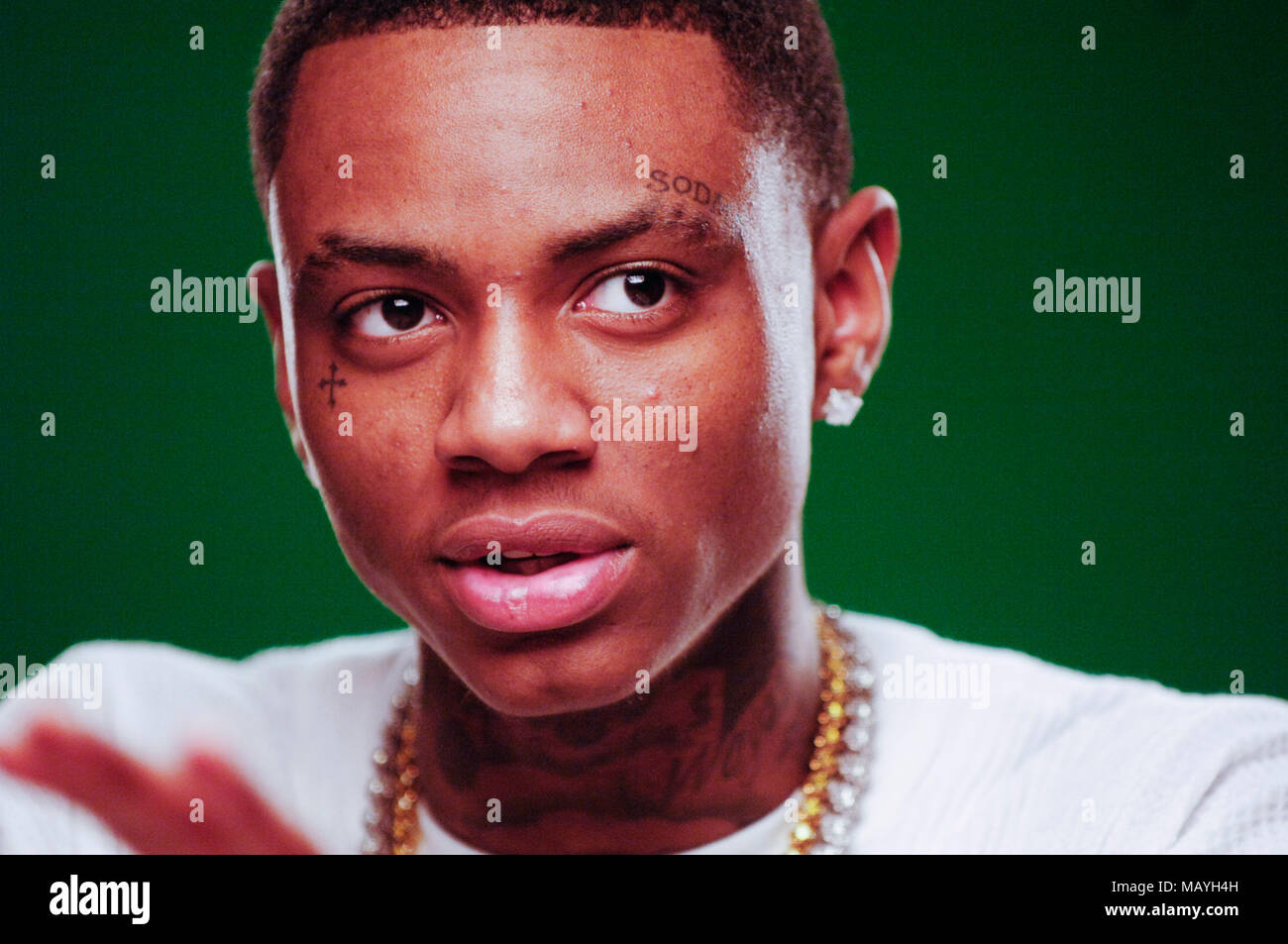 Rapper Deandre Way aka Soulja Boy on set for Soulja Boy Tell 'Em "2 ...