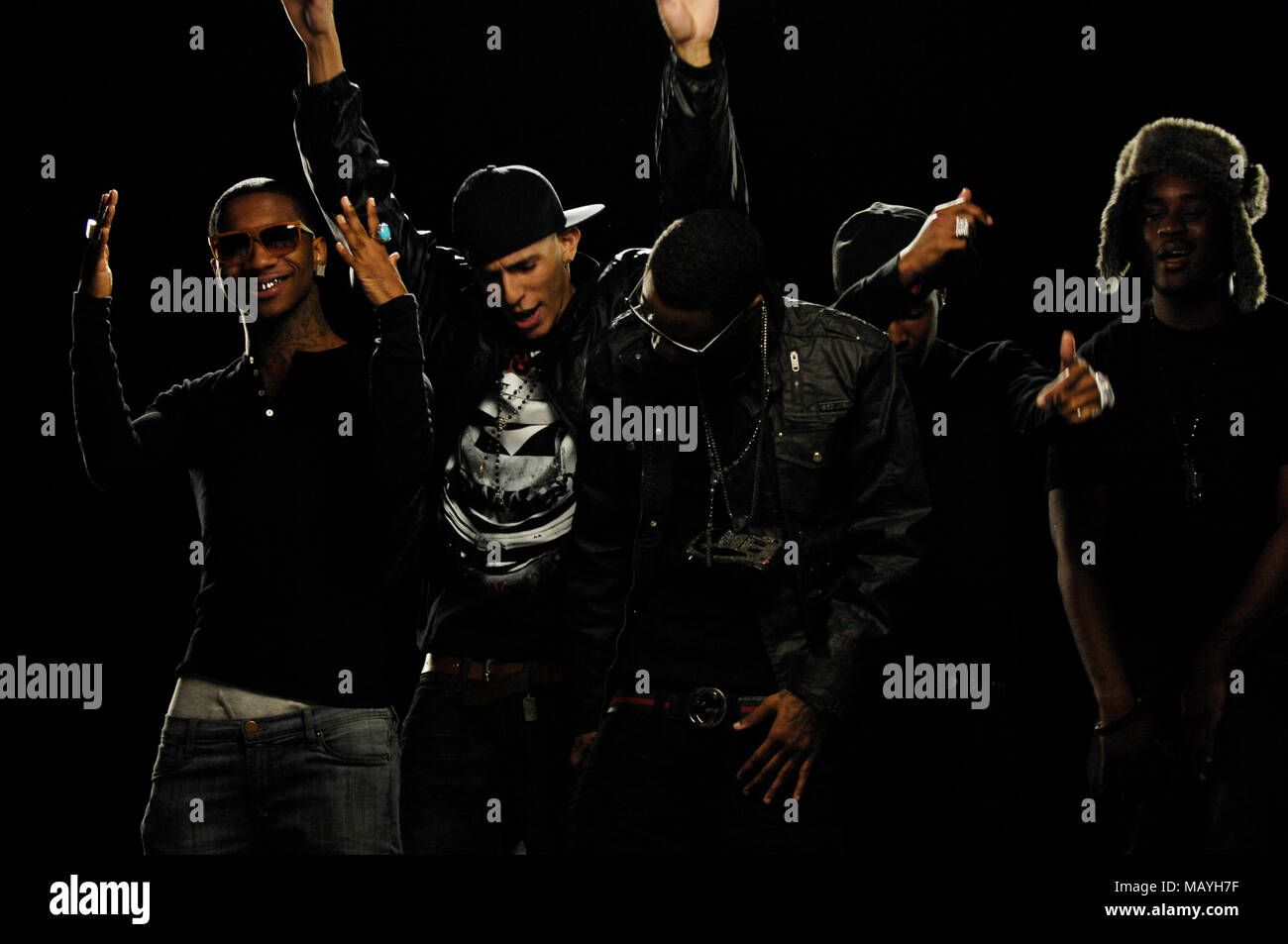 Rappers Lil B the Based God, Khleo Thomas Deandre Way aka Soulja Boy ...