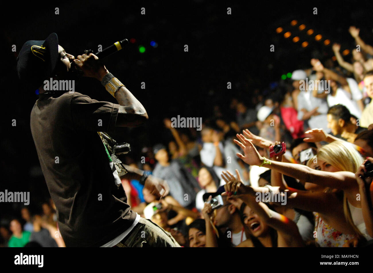 Rapper Deandre Way aka Soulja Boy Tell 'Em performing at the Honda ...