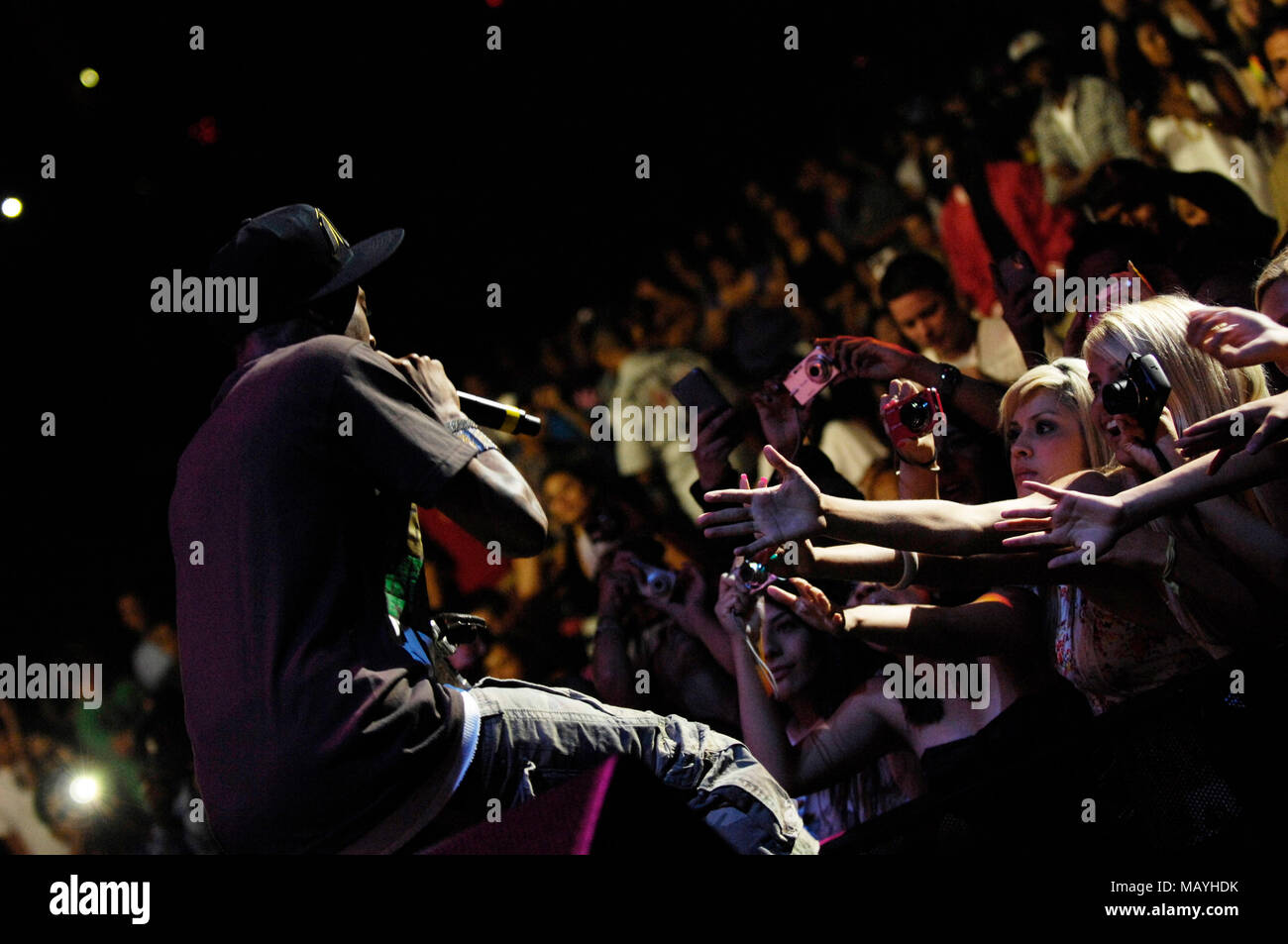 Rapper Deandre Way aka Soulja Boy Tell 'Em performing at the Honda ...