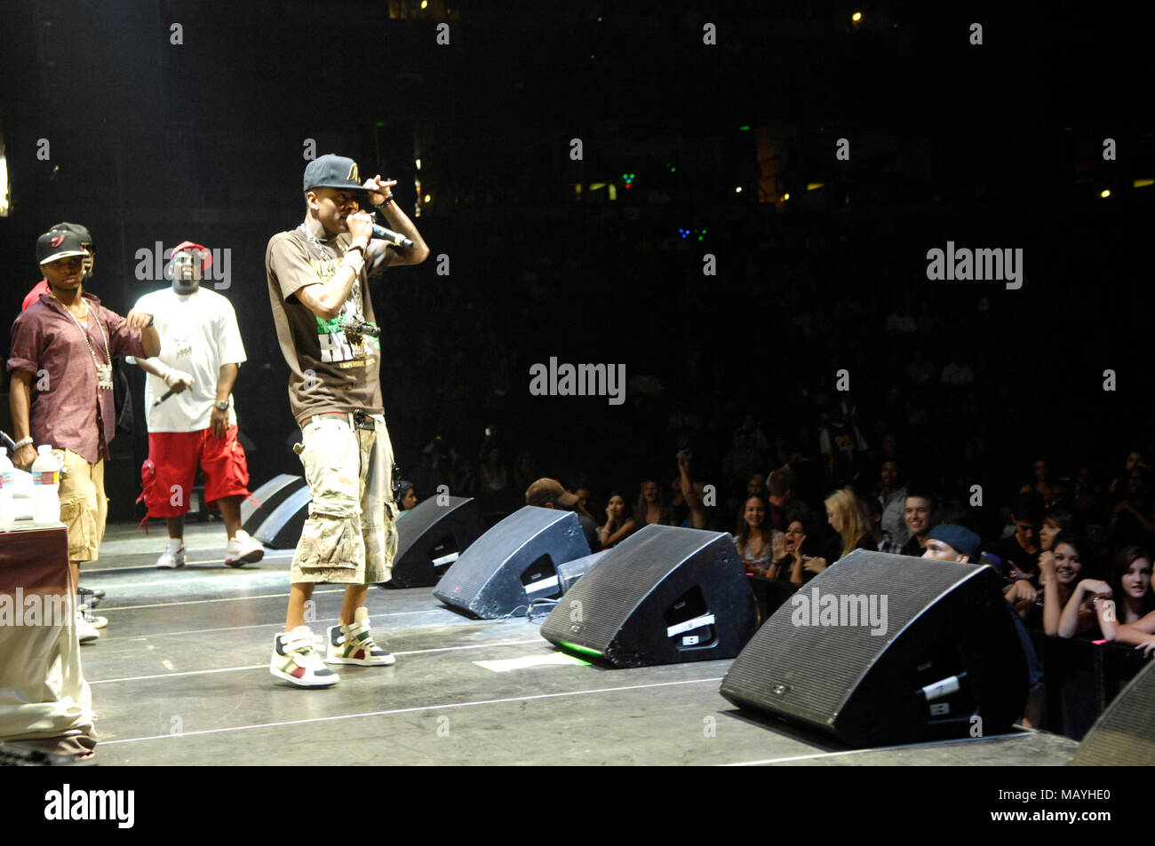 Rapper Deandre Way aka Soulja Boy Tell 'Em performing at the Honda ...