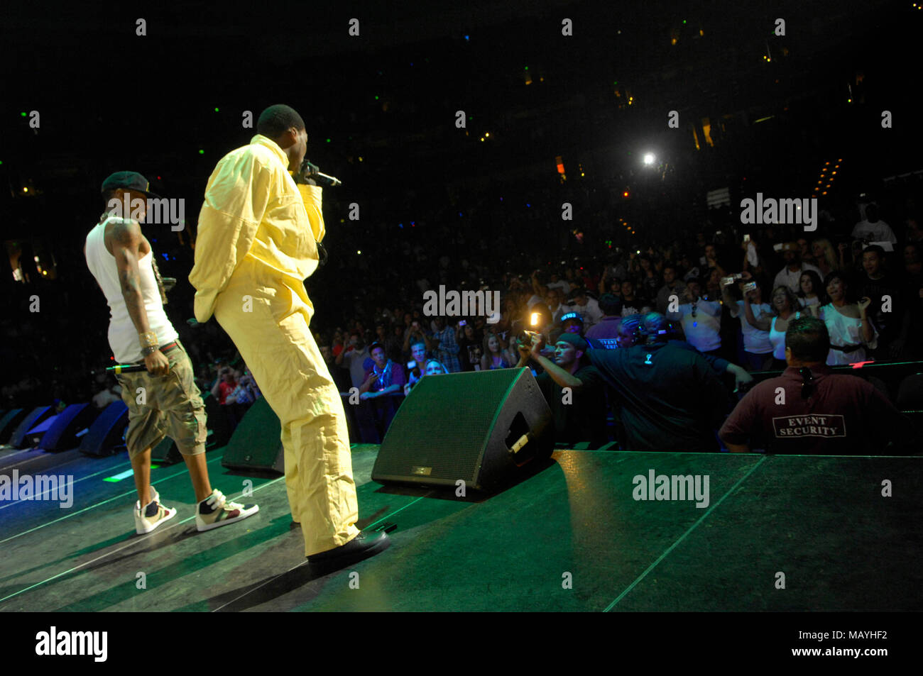 Rappers Curtis "50 Cent" Jackson and Deandre Way aka Soulja Boy Tell ...