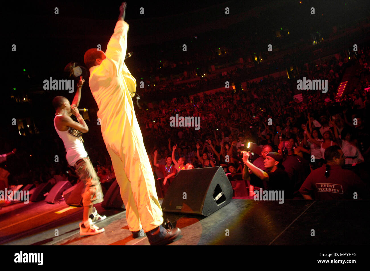 Rappers Curtis "50 Cent" Jackson and Deandre Way aka Soulja Boy Tell ...