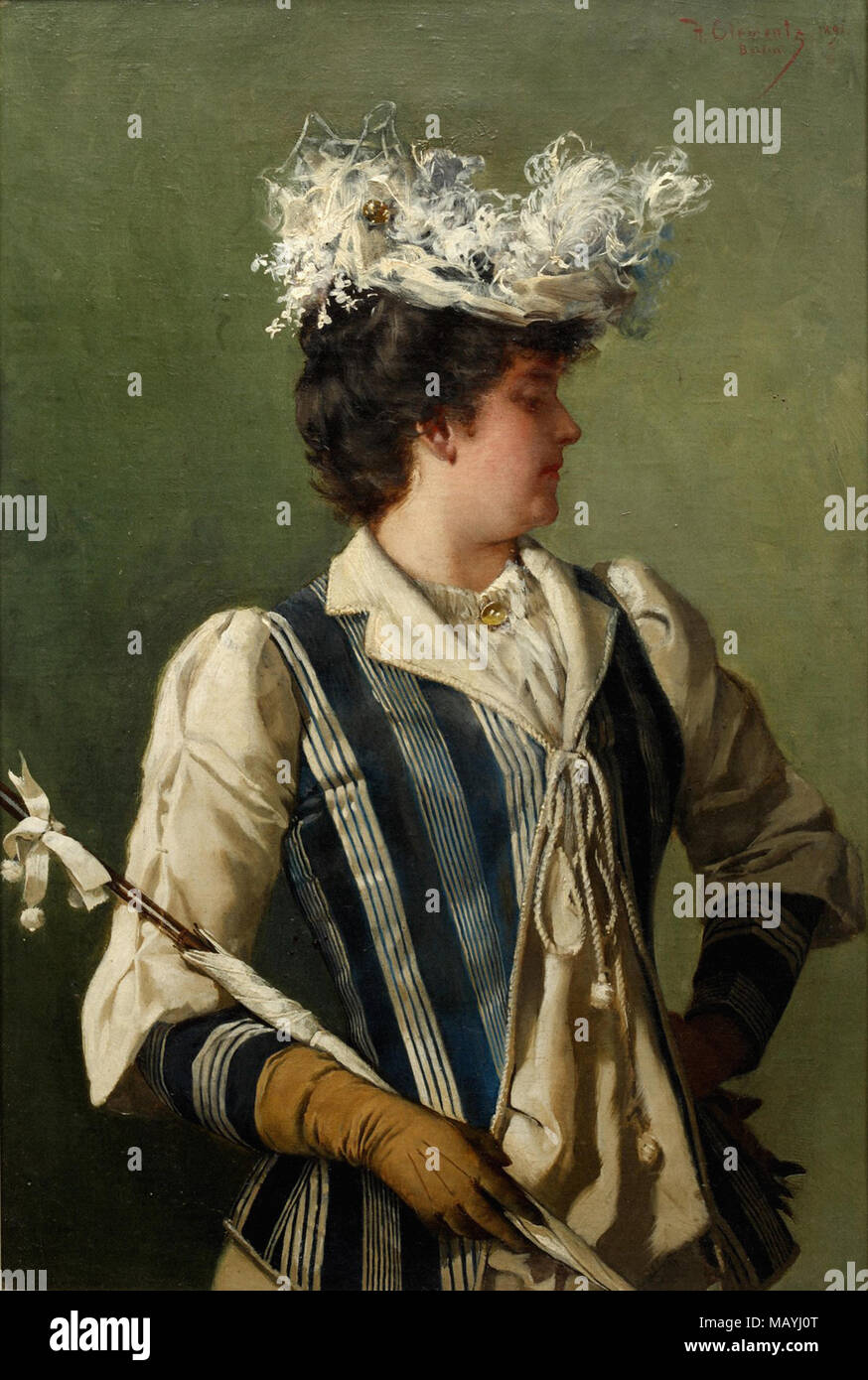 Clementz Hermann - an Elegant Lady Stock Photo - Alamy