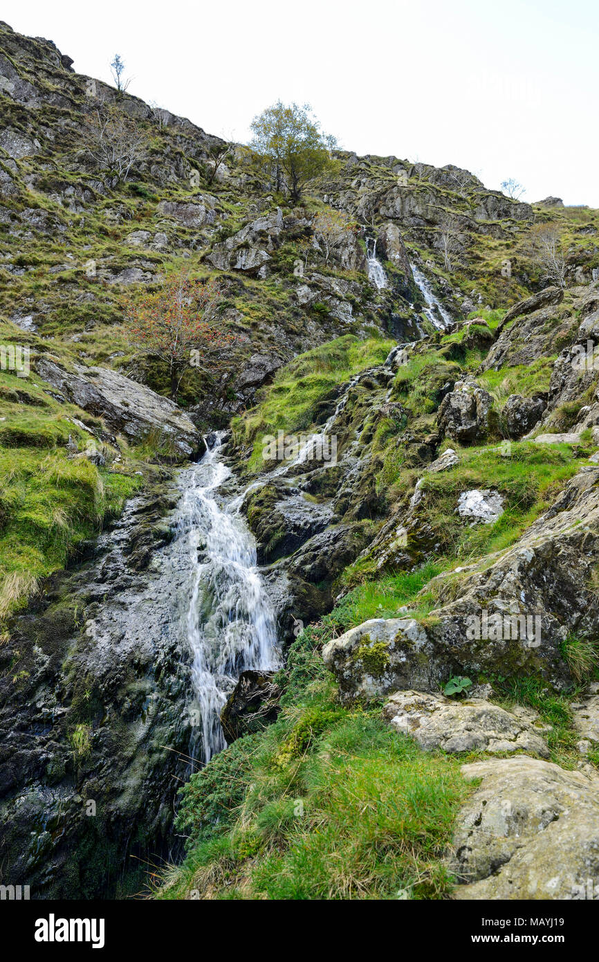 Moss Force waterfall at Newlands Hause (Pass) between Buttermere and ...