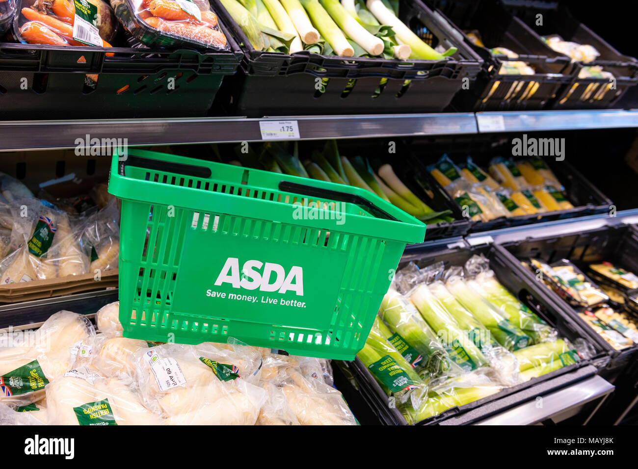 Asda supermarket inside hi-res stock photography and images - Alamy