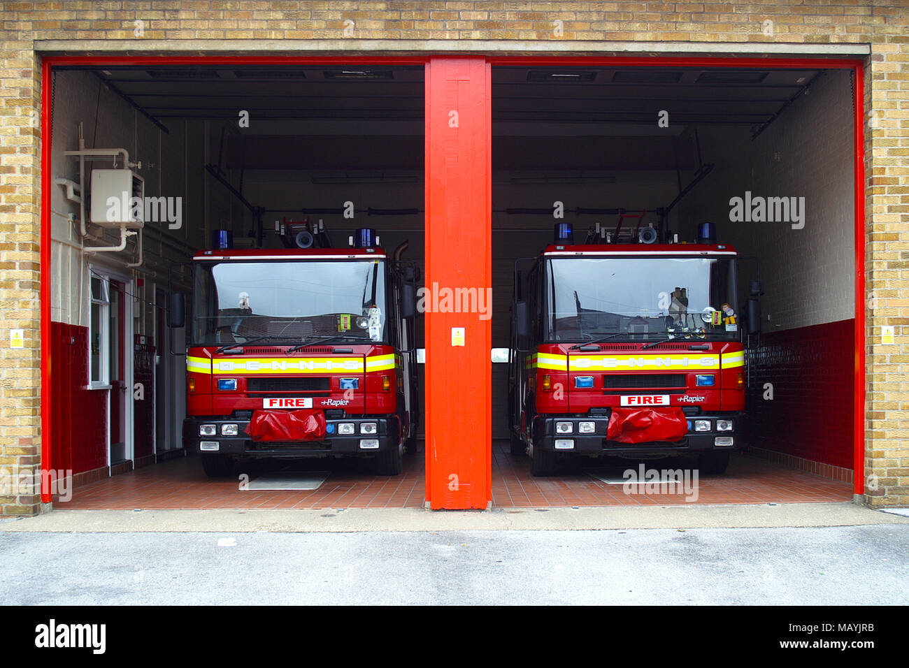 Fire engine at fire station hi-res stock photography and images - Alamy