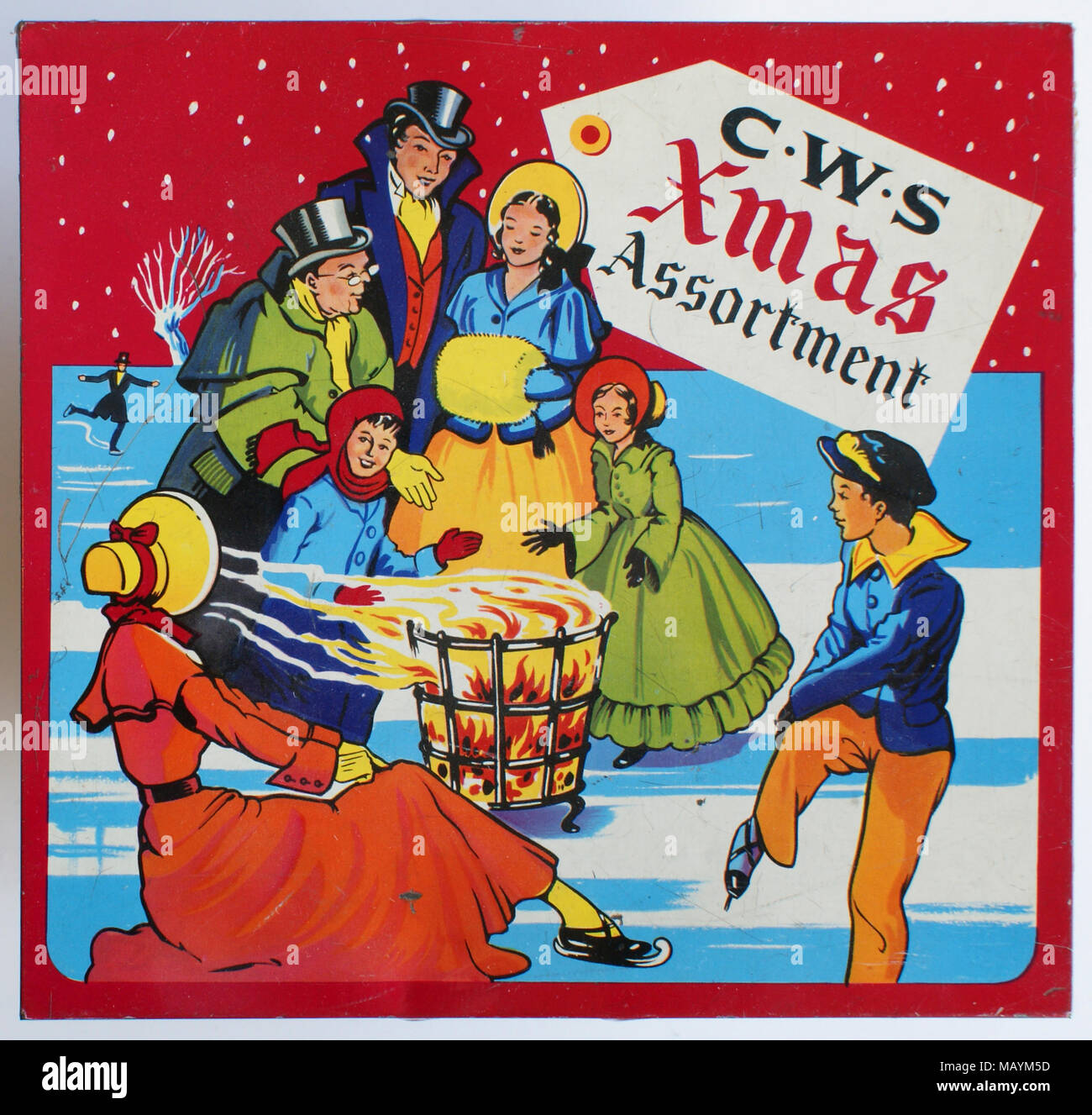 Classy 1950s Cartoon Christmas Scenes