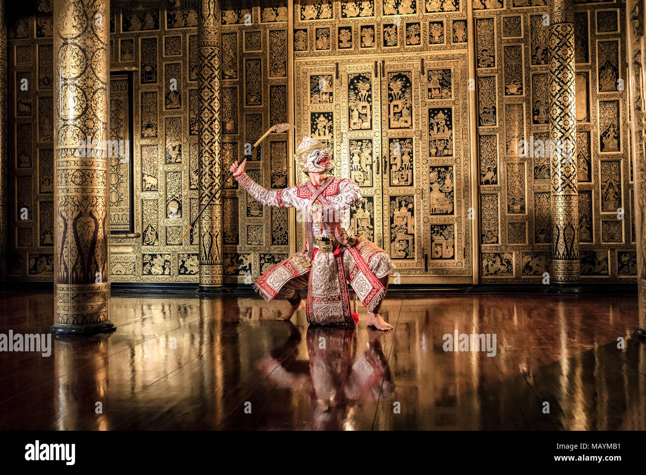 Monkey or Hanuman Character in Ramayana Ramakien tradition Story of ...