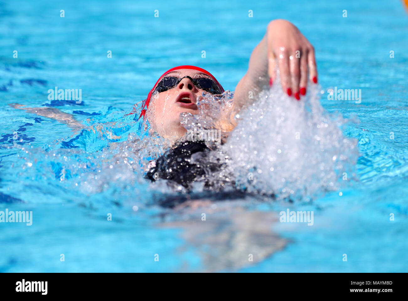 England's Abbie Wood competes in the Women's 400m Individual Medley ...