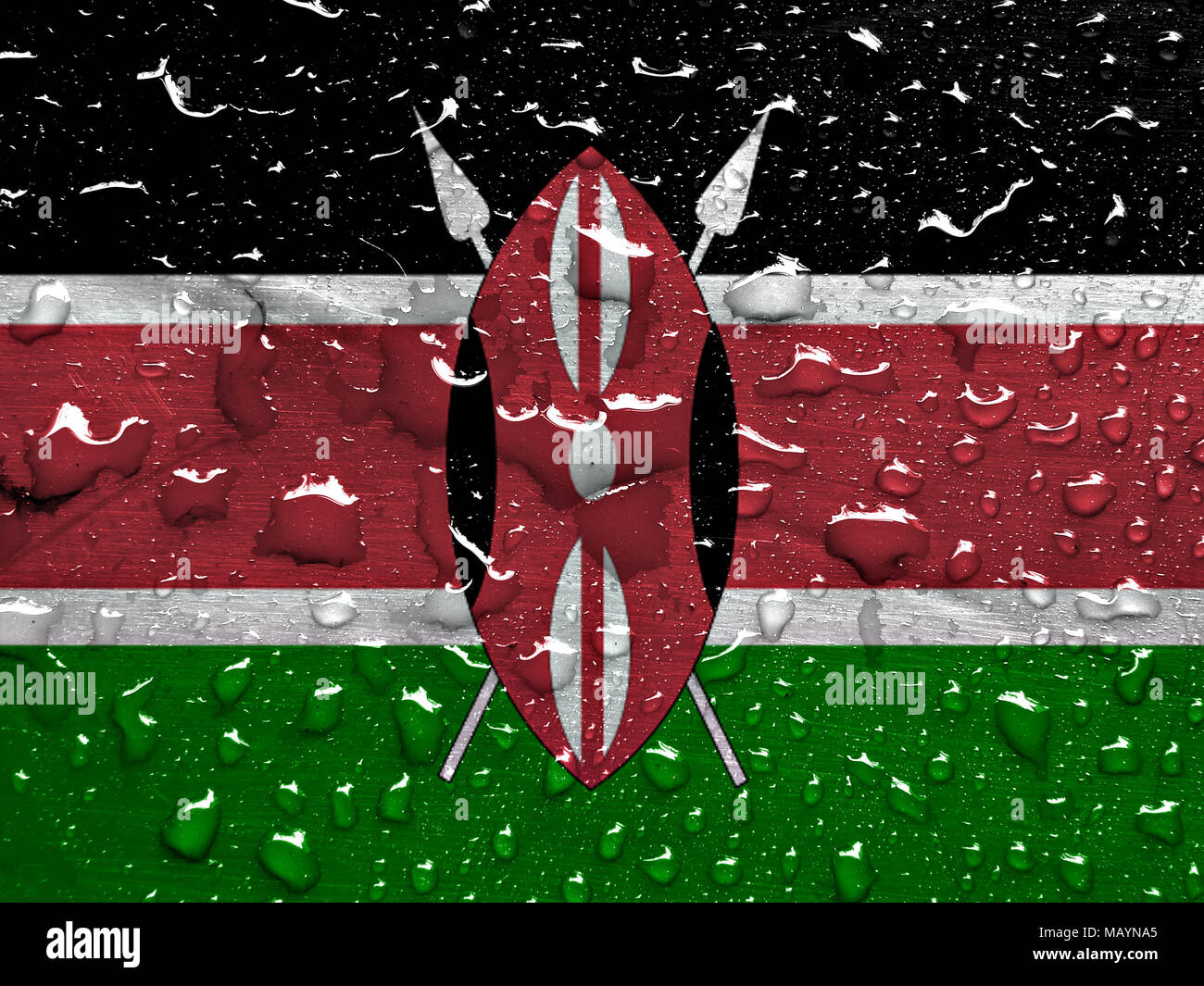 Flag kenya national country symbol hi-res stock photography and images ...