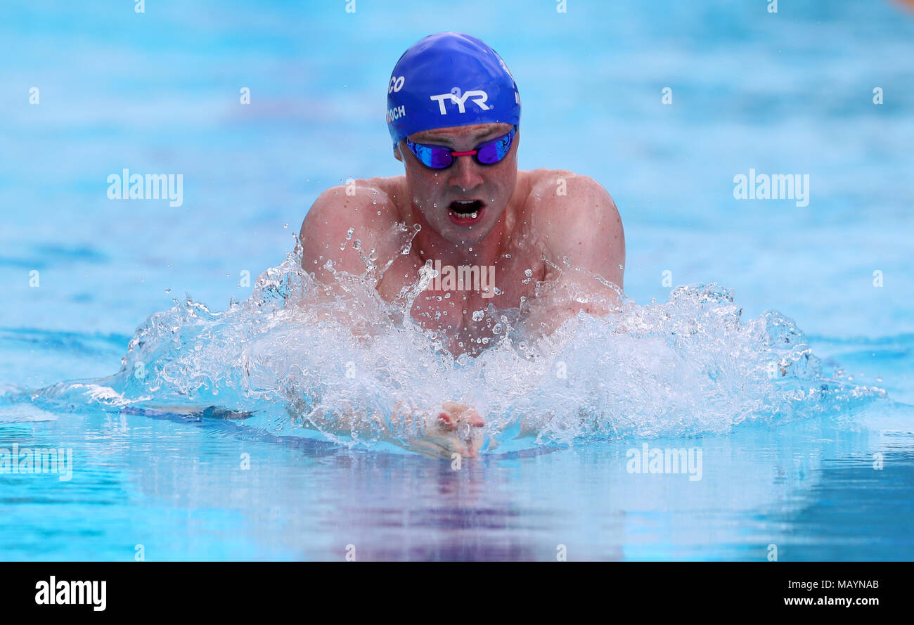 Scotland's Ross Murdoch competes in the Men's 200m Breaststroke - Heat ...