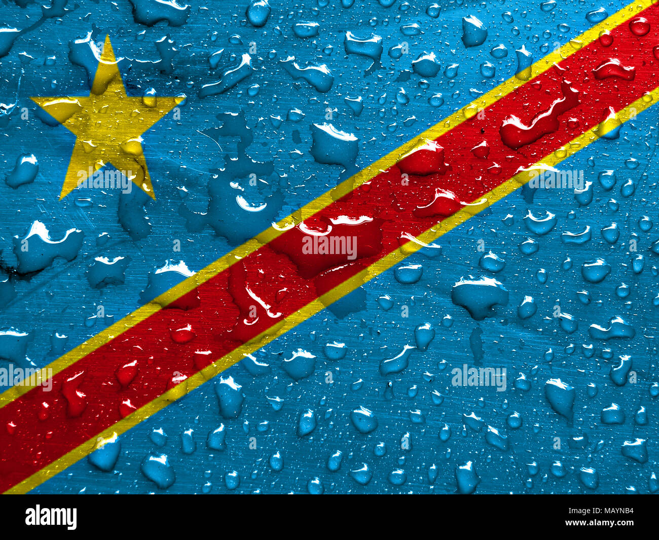 Flag kinshasa close up hi-res stock photography and images - Alamy