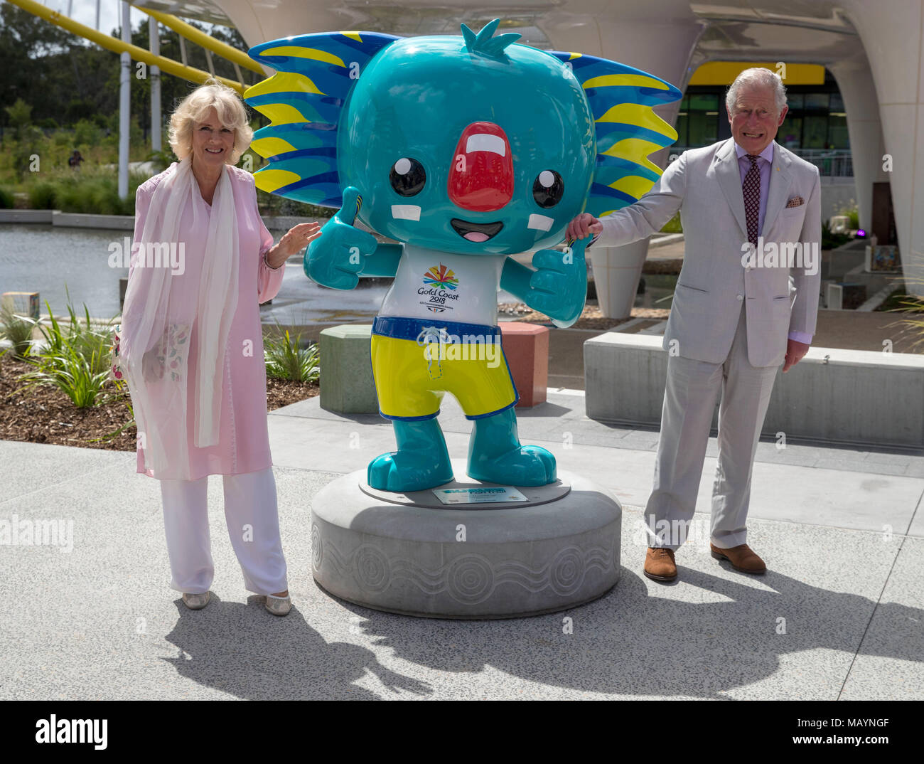 The Prince of Wales and the Duchess of Cornwall pose for a photograph ...