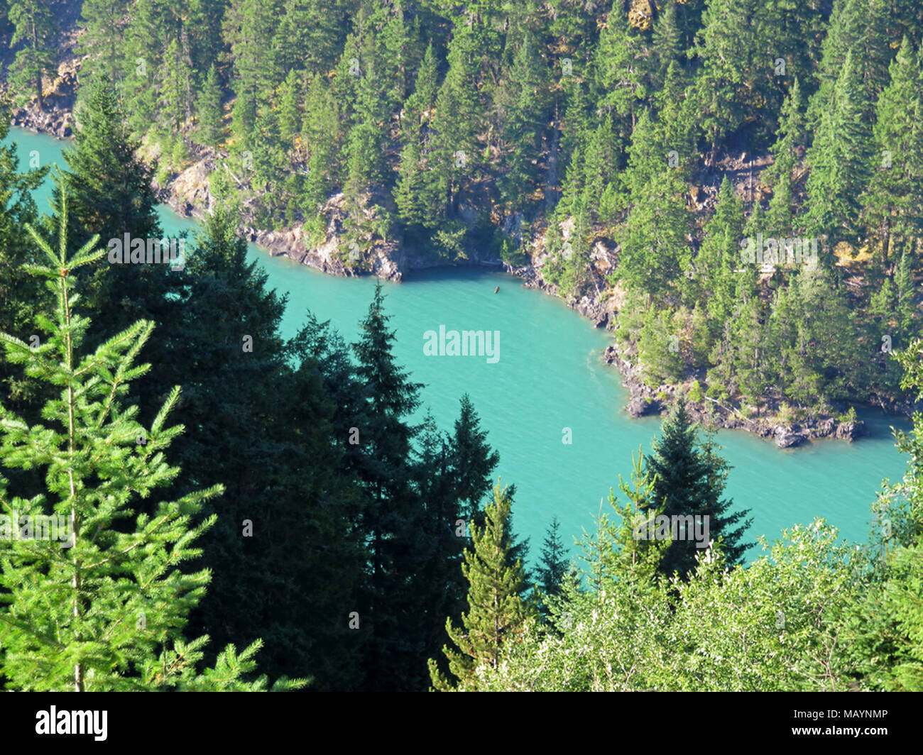 Diablo Lake at North Cascades NP in Washington Stock Photo - Alamy