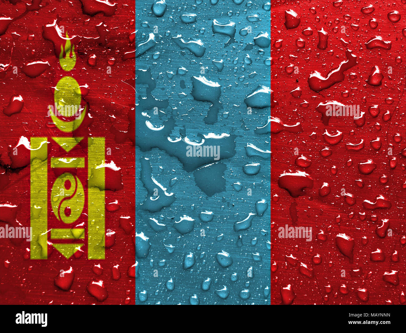 Mongolian flag hi-res stock photography and images - Alamy