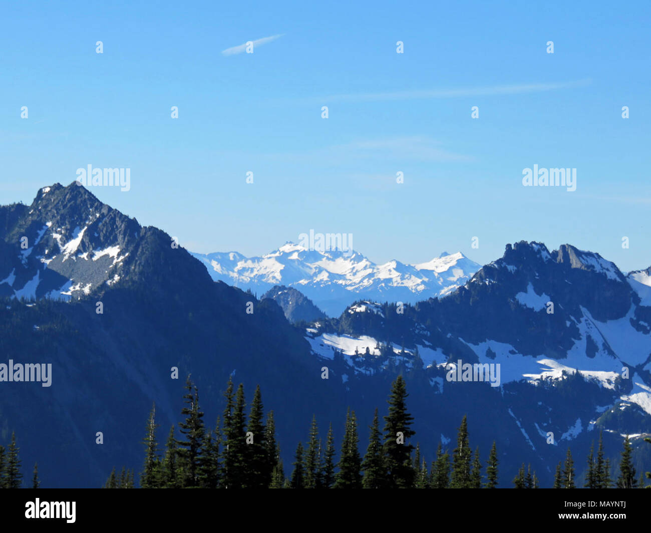 Sunrise Point at Mt Rainier NP in Washington Stock Photo - Alamy