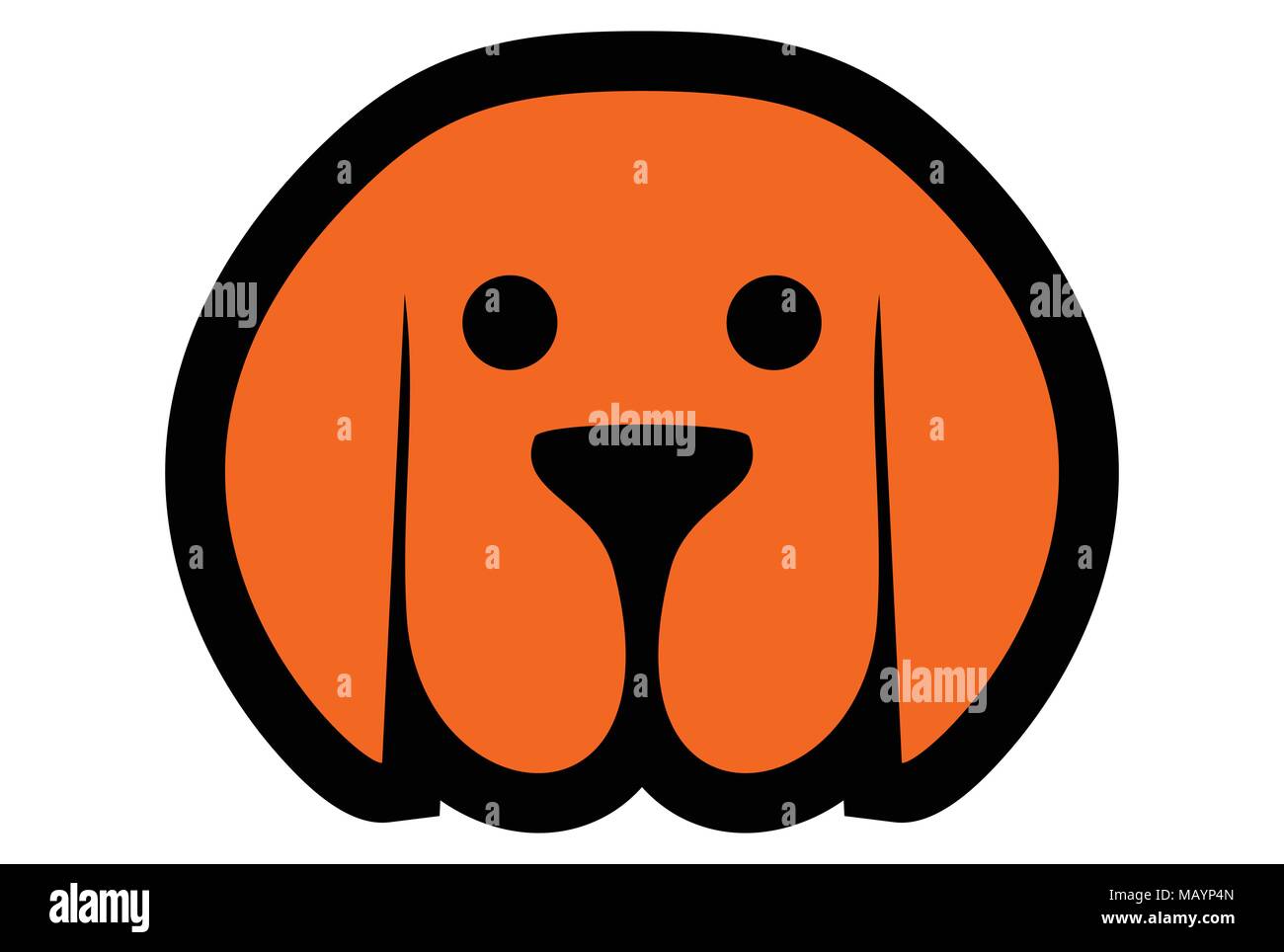 Funny dog outline Stock Vector Images - Alamy