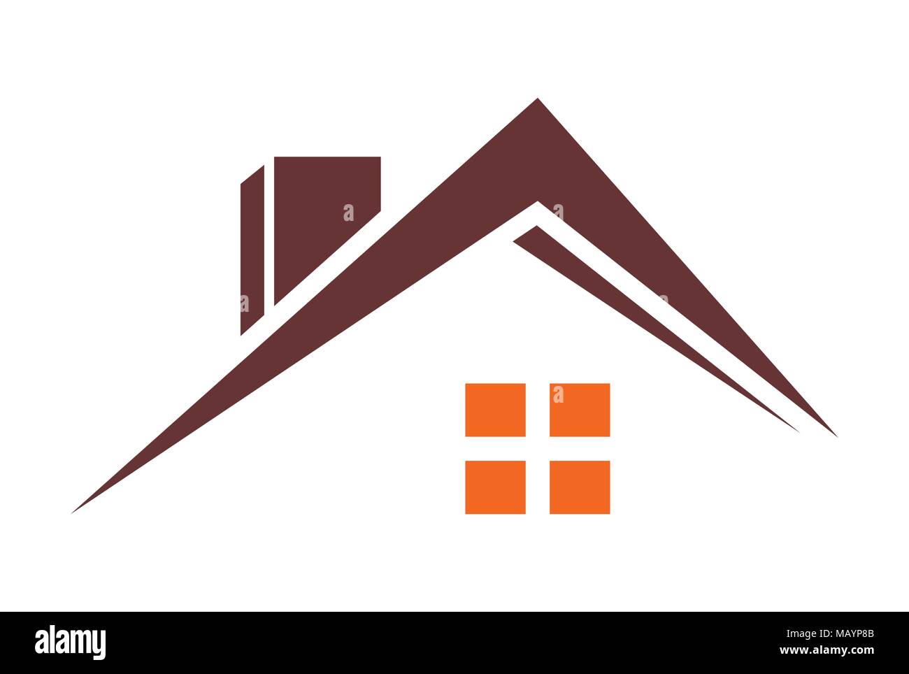 House icon logo hi-res stock photography and images - Alamy